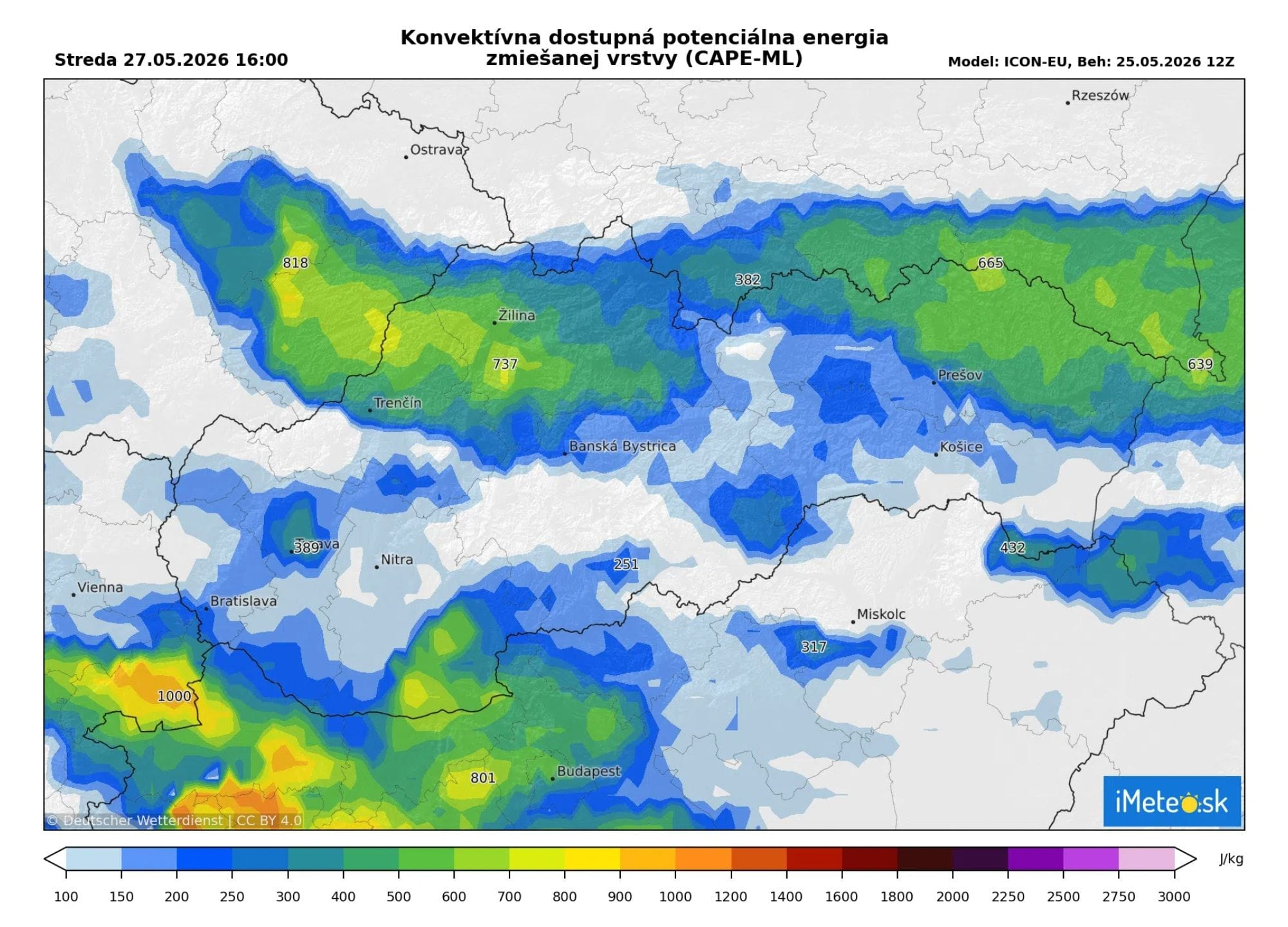 MAPA búrok: V týchto okresoch hrozia búrky | iMeteo.sk