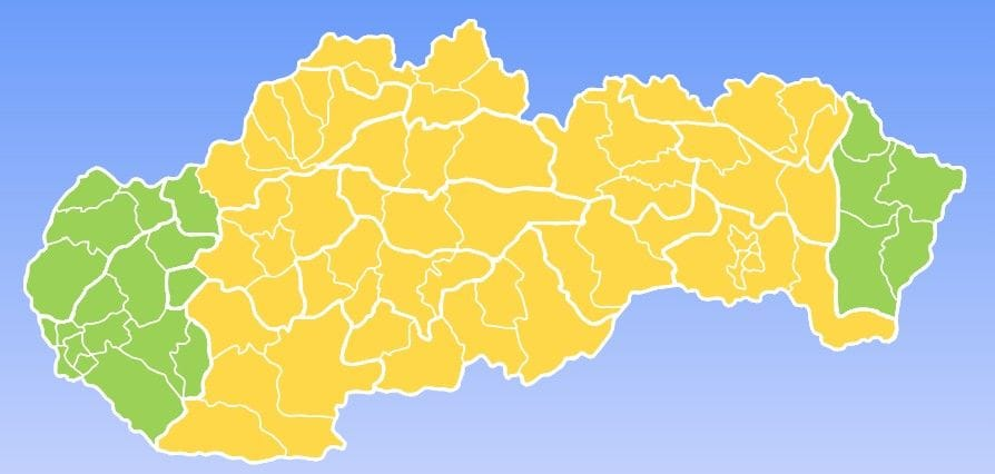 MAPA búrok: Vietor, lejak a blesková šou. V noci nás zasiahne búrková ...
