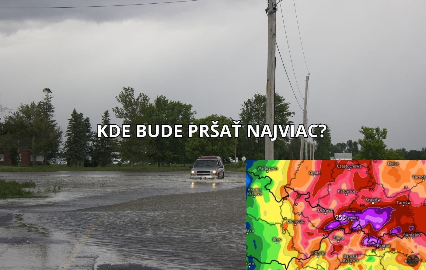 Aktuálna MAPA oblastí, kde hrozia povodne a kde to bude najhoršie ...