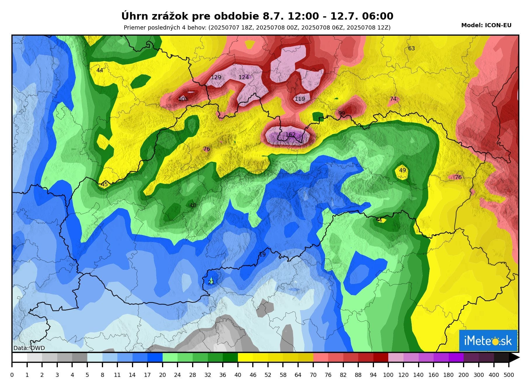 Od búrok si na čas oddýchneme. Problémy bude robiť silný vietor a veľké množstvo zrážok | iMeteo.sk