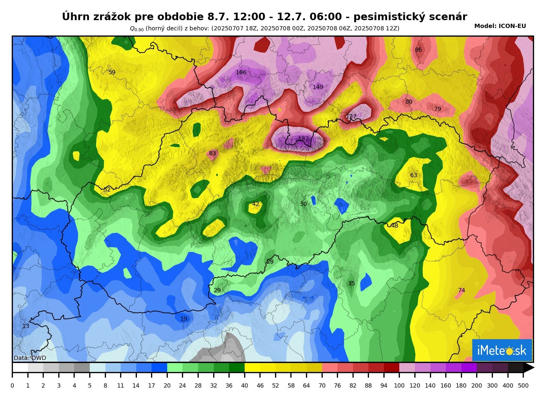 Od búrok si na čas oddýchneme. Problémy bude robiť silný vietor a veľké množstvo zrážok | iMeteo.sk