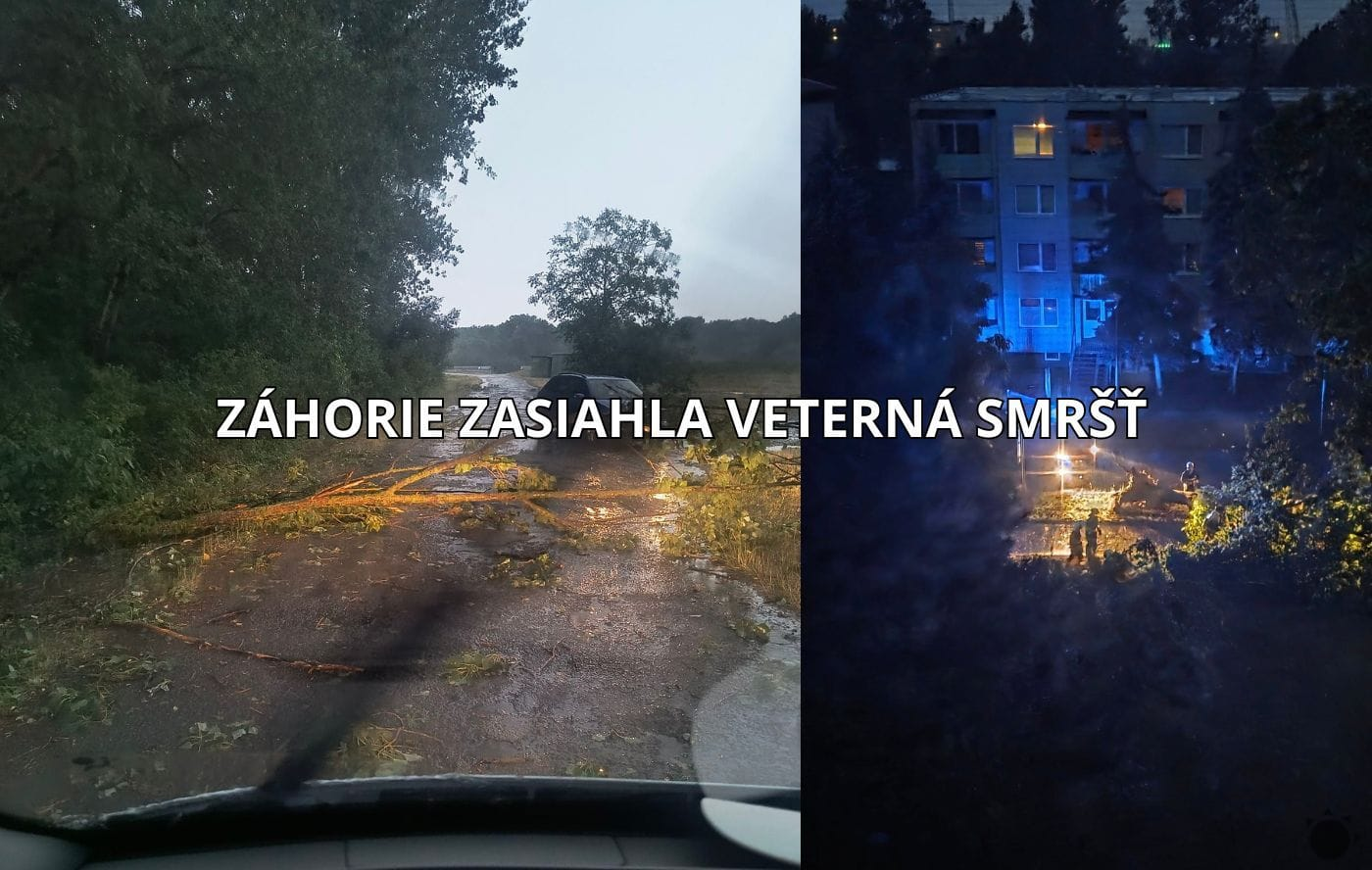 Padali stromy, vietor dosiahol 100 km/h. Záhorie zasiahla veterná smršť | iMeteo.sk