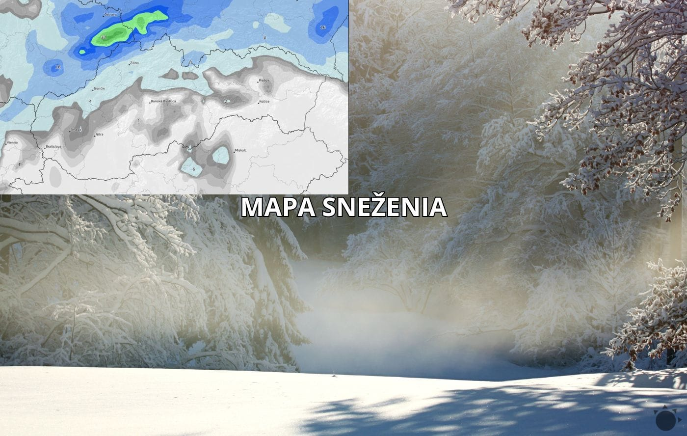 MAPA snehu: Zima sa vráti na Slovensko. V týchto oblastiach čakajte ...
