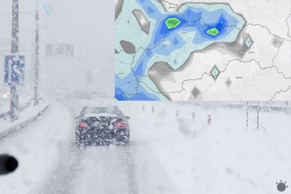 MAPA: Zima sa vráti a snežiť bude na severe aj západe. Kde bude snehu ...