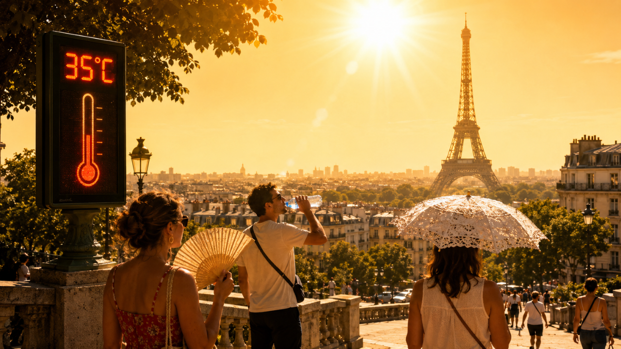 Francúzsko dusí vlna horúčav. Paríž vyhlásil oranžovú výstrahu | iMeteo.sk