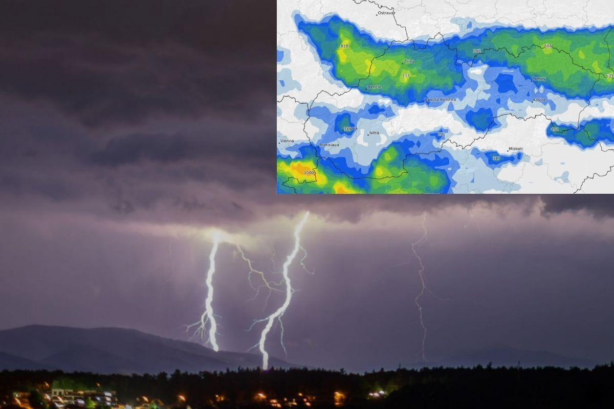 MAPA búrok: V týchto okresoch hrozia búrky | iMeteo.sk