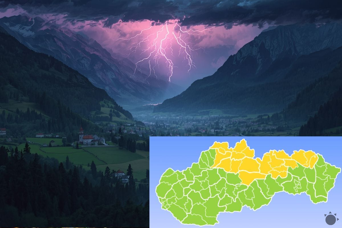 Zajtra sa cez Slovensko preženie front so silným vetrom a búrkami ...